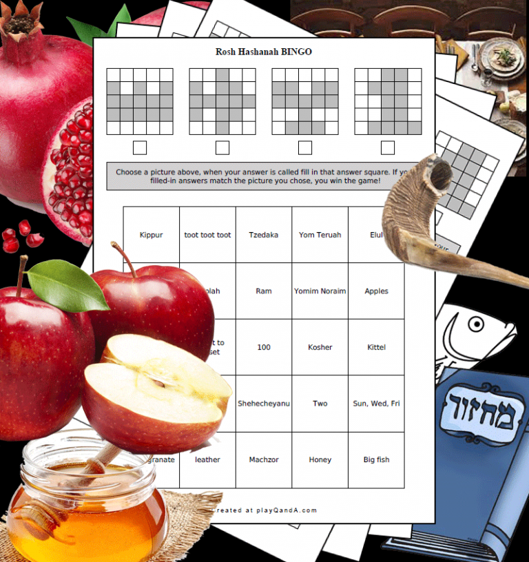 Rosh Hashanah BINGO | Play Q and A