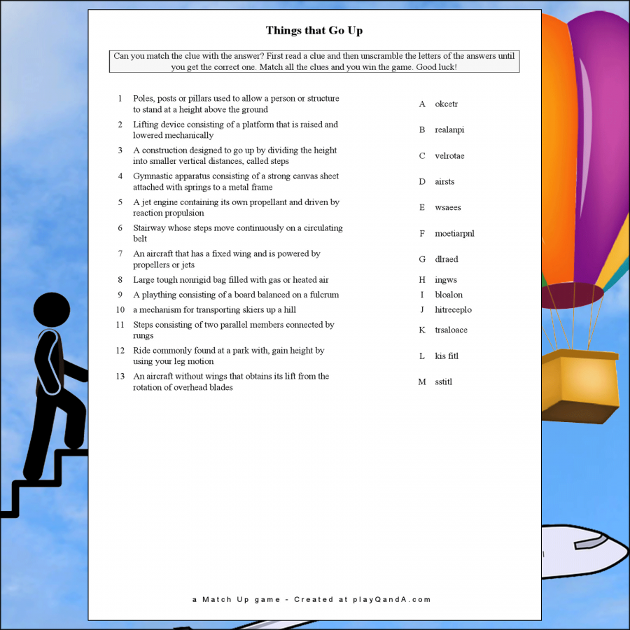 Things that Go Up | Play Q and A